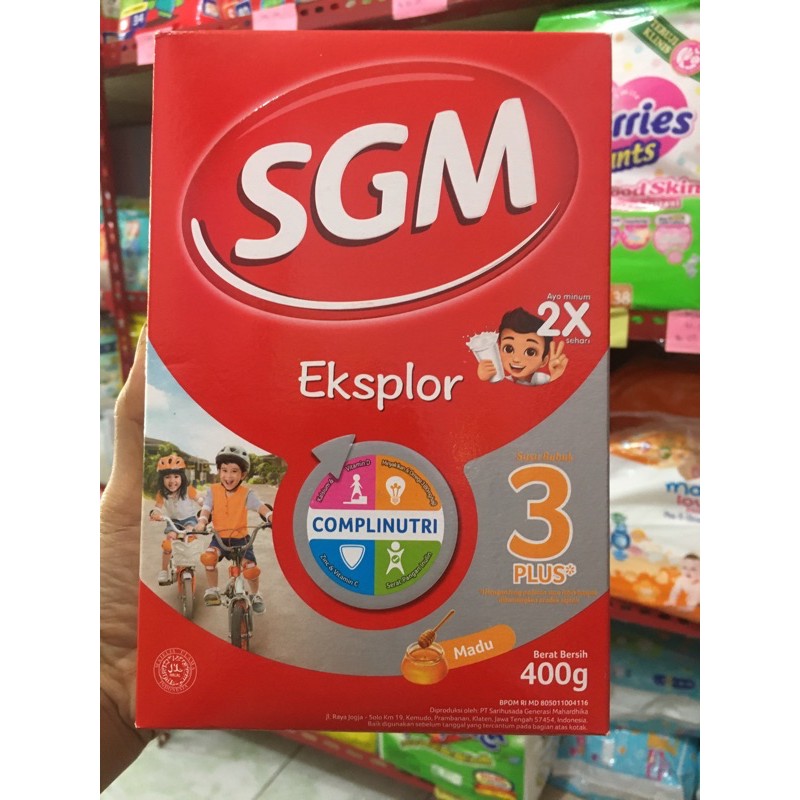 Jual SGM Eksplor Complinutri 3Plus 400gr Madu/Vanila/Coklat | Shopee Indonesia