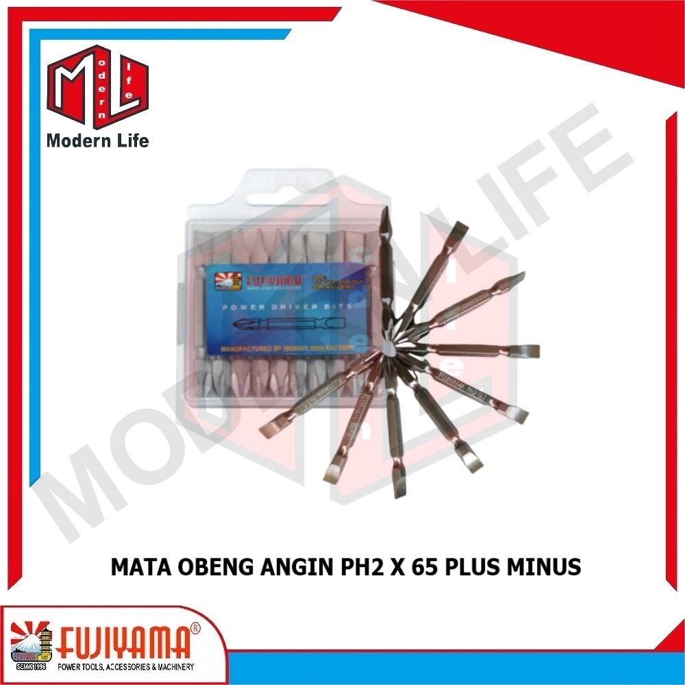 Jual MATA OBENG ANGIN PH2 X 65 (+)(-) SCREWDRIVER BITS ( PLUS ) ( MINUS ...