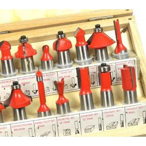 Jual Jual Mata profil 15pcs router bit set shank 12 7mm 0 5 inchi Murah ...