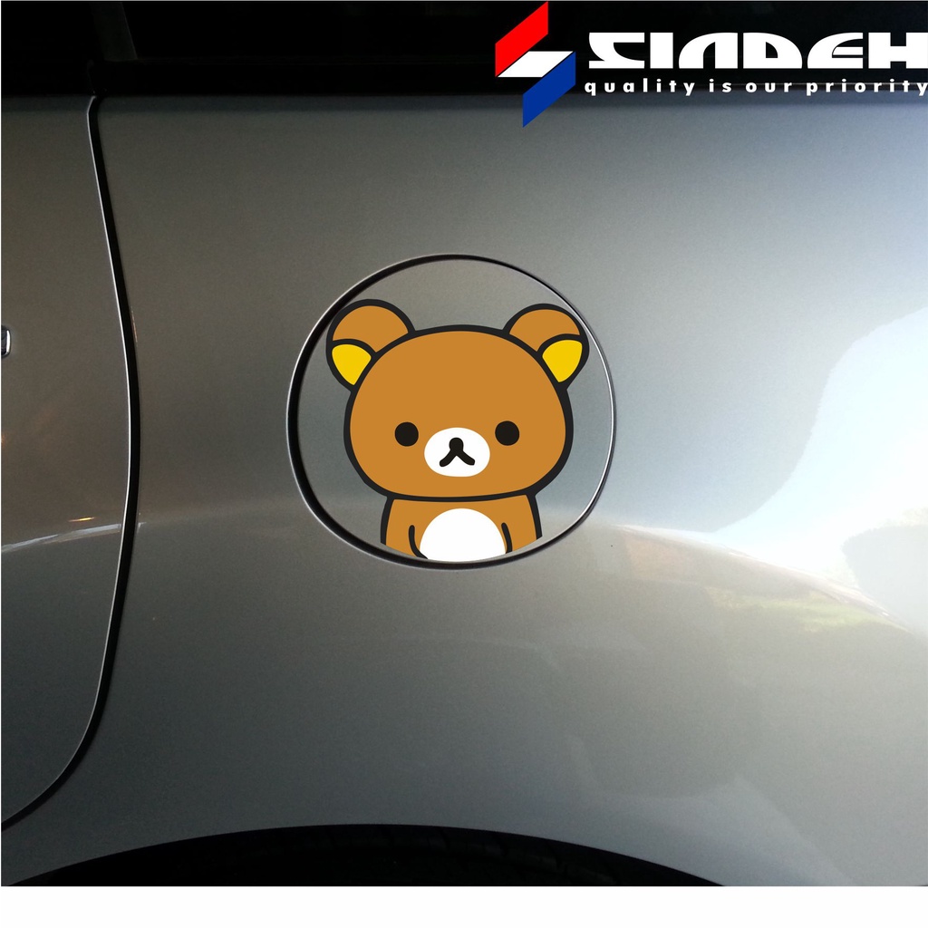 Jual CUTTING STICKER MOBIL JDM RILAKKUMA BERUANG BEAR STIKER TANGKI ...