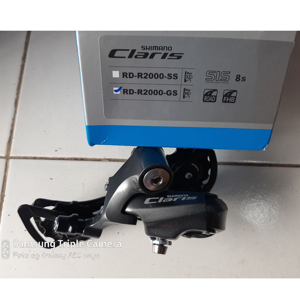 Jual RD / REAR DERAILLEUR SHIMANO CLARIS R2000 MEDIUM CAGE GS / SHORT ...