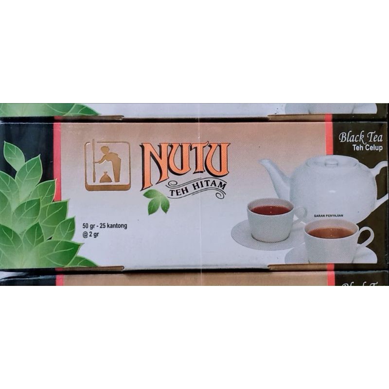 Jual TEH NUTU CELUP HITAM 1DUS (isi 25 kantong) | Shopee Indonesia