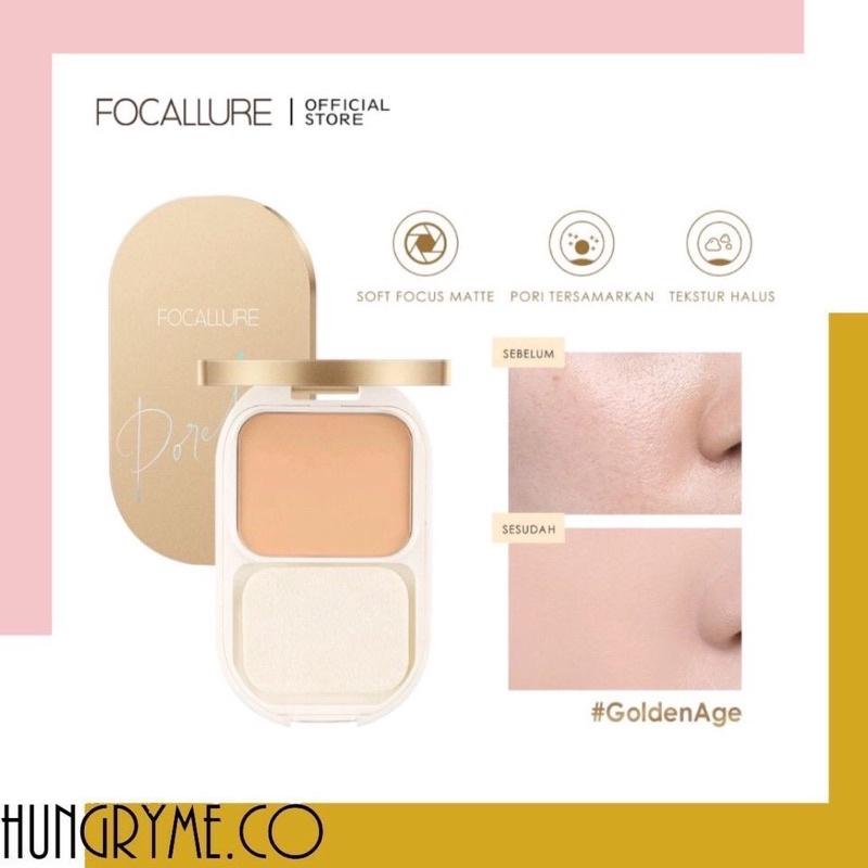Jual Focallure Pressed Powder Focallure Golden Age Compact Powder ...