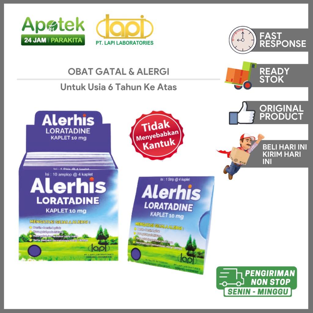 Jual Alerhis Tablet merupakan obat yang dapat mengatasi gejala alergi ...