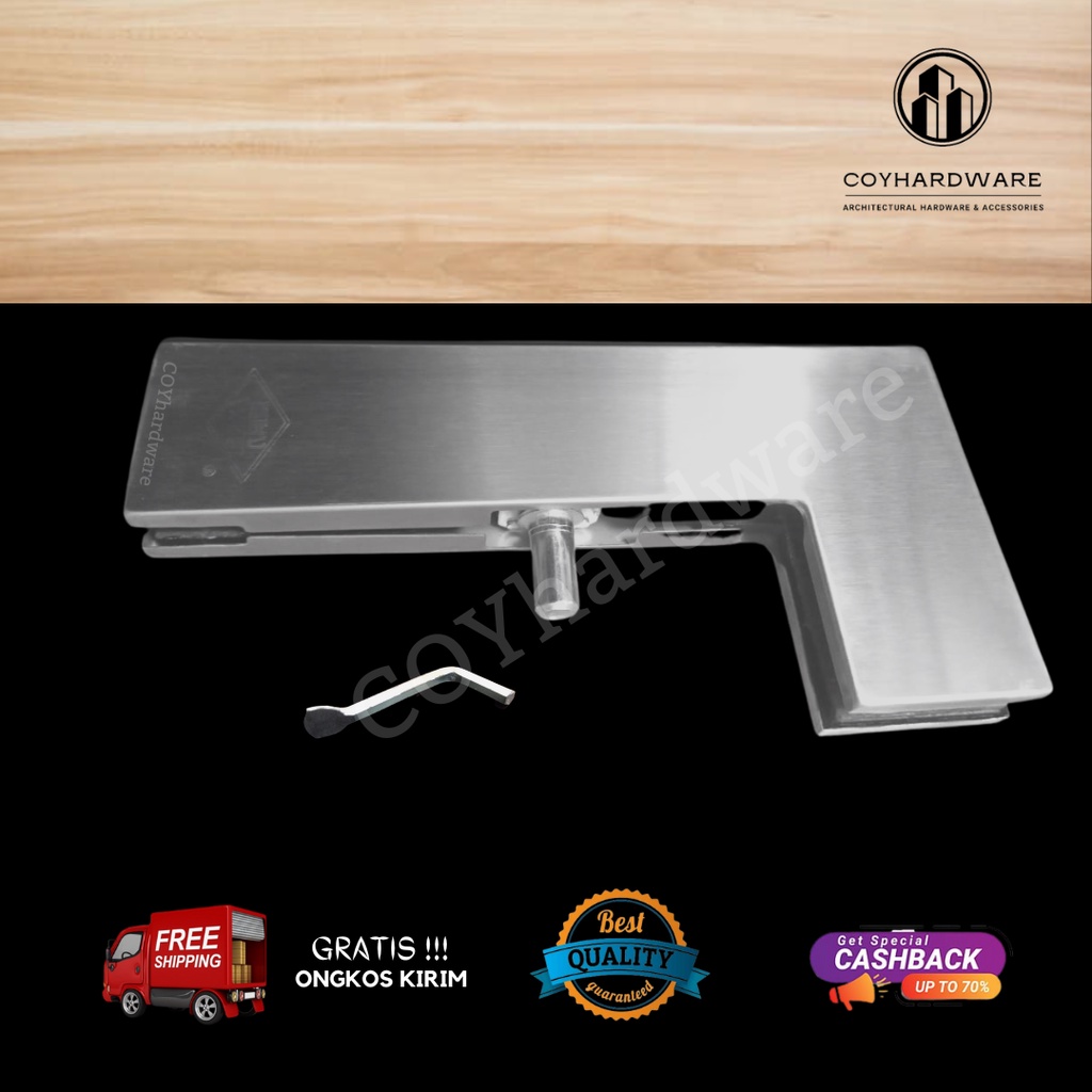 Jual PATCH FITTING PINTU KACA TEMPERED SISI ATAS DAN SAMPING PT 40 ...