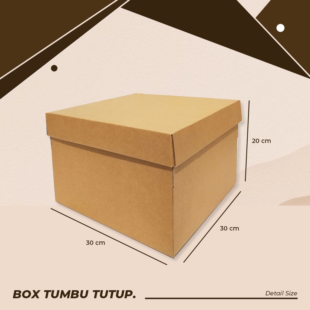 Jual Kardus/Box Tumbu Tutup 30 x 30 x 20 cm - Box Top Bottom Tumbu ...