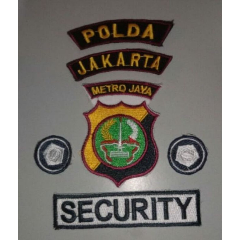 Jual Logo Satpam/Logo security/Bet Bordir satpam/Emblem Satpam/Emblem ...