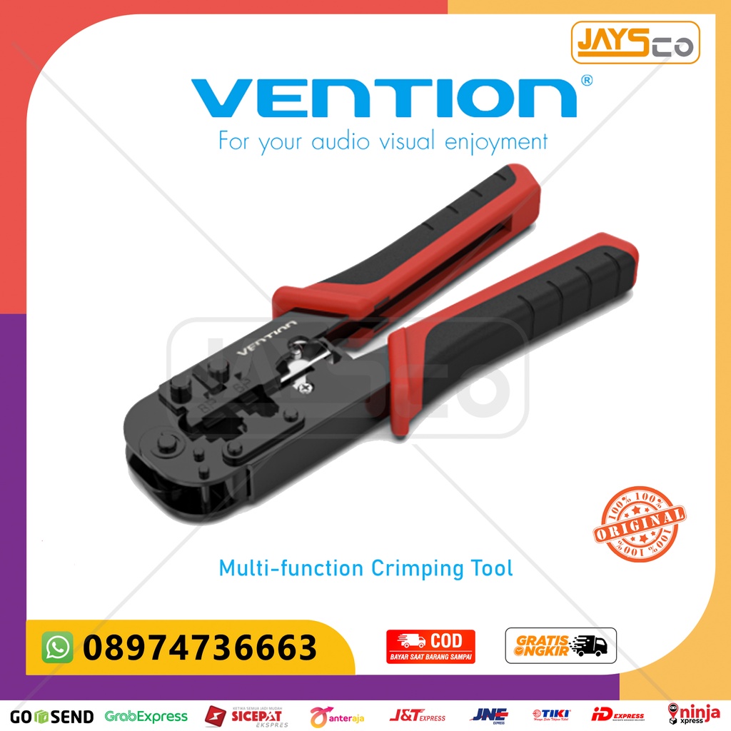 Jual Vention Multi Function Cable Crimping Tool Tang UTP CAT6 CAT5E ...