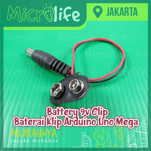 Jual Battery 9v Clip Baterai Klip Arduino Uno Mega | Shopee Indonesia