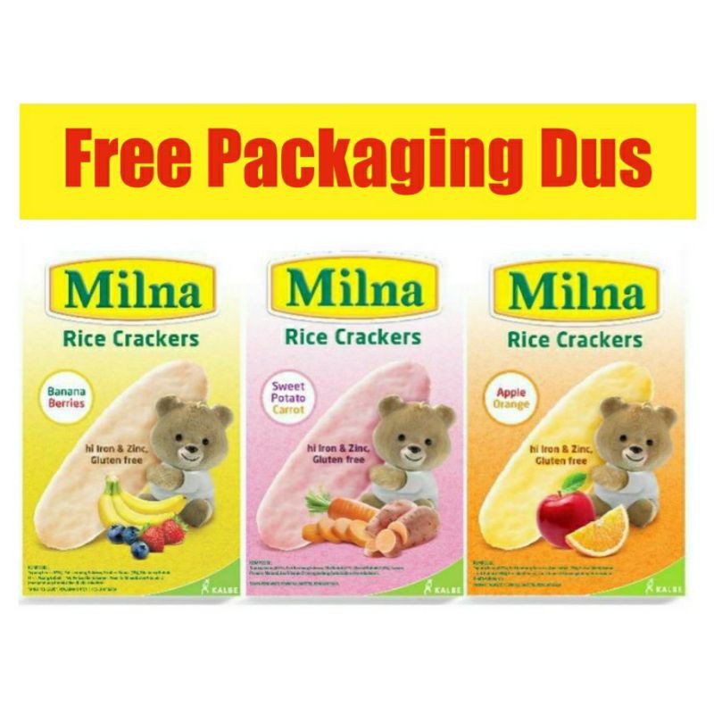 Jual Milna Rice Crackers / Milna Biskuit Bayi Rice Cracker 20 G 6mo ...