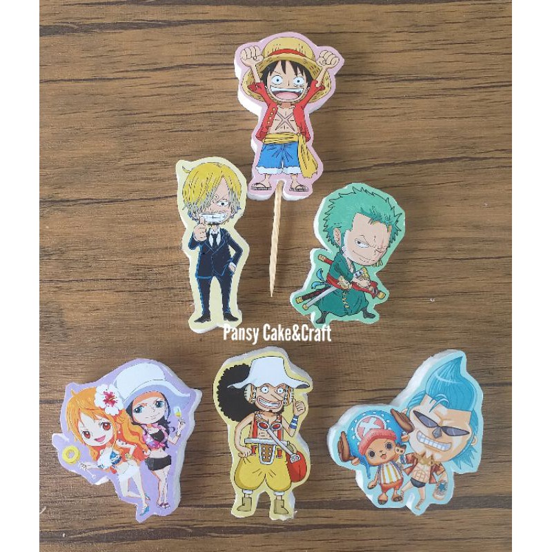Jual Cupcake topper One Piece Chibi | Shopee Indonesia
