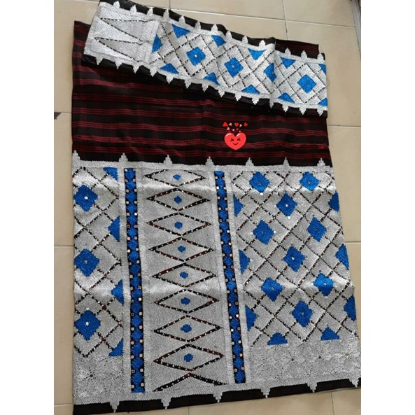 Jual tapis lampung songket lampung benang asli sulam tangan silver ...