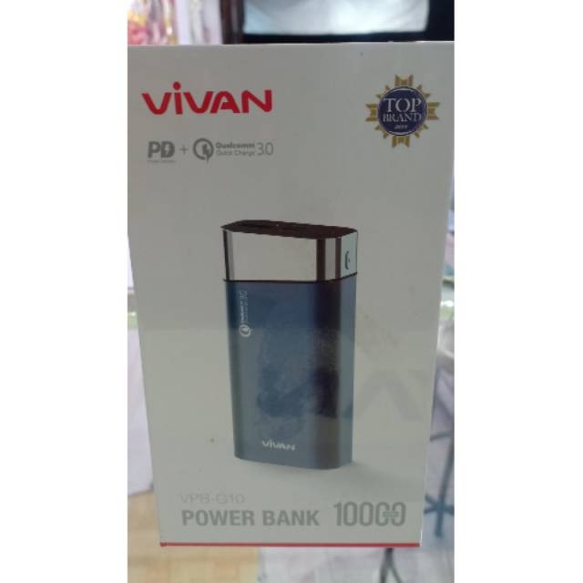 Jual Powerbank VIVAN 10000mAh PD+QC 3.0 / 2.4A Power Bank Two Way Fast ...