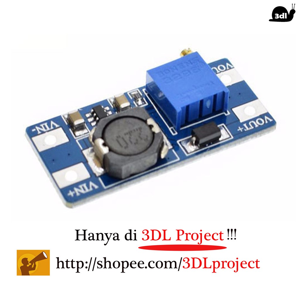 Jual MT3608 2A Max DC-DC Step Up Power Module Booster Power Module | Shopee Indonesia