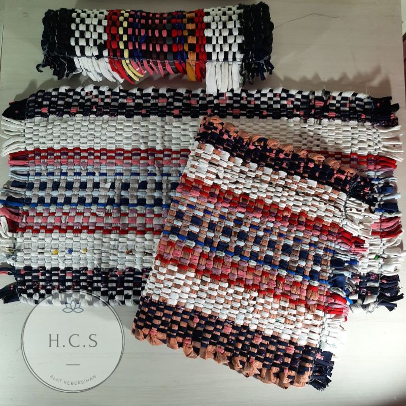 Jual Keset rajut kain anyaman 60cm x 35cm | Shopee Indonesia