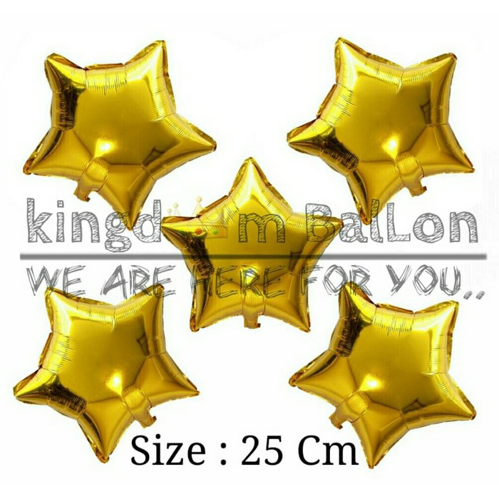 Jual Balon Foil Star Mini Gold / Balon Bintang Mini Gold | Shopee Indonesia