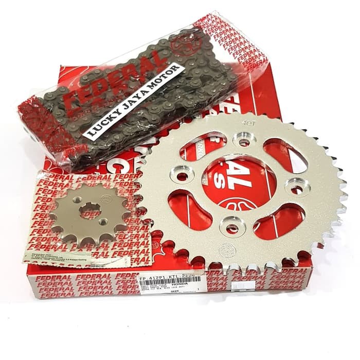 Jual gearset girset chainkit gear gir set supra x 125 x125 revo absolut ...