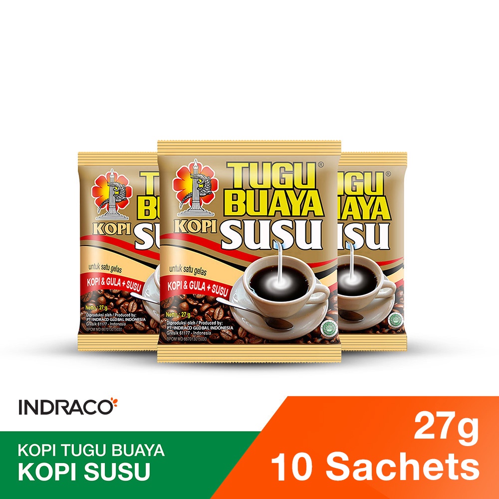 Jual Tugu Buaya Kopi Susu (10 sachets x 27g) | Shopee Indonesia