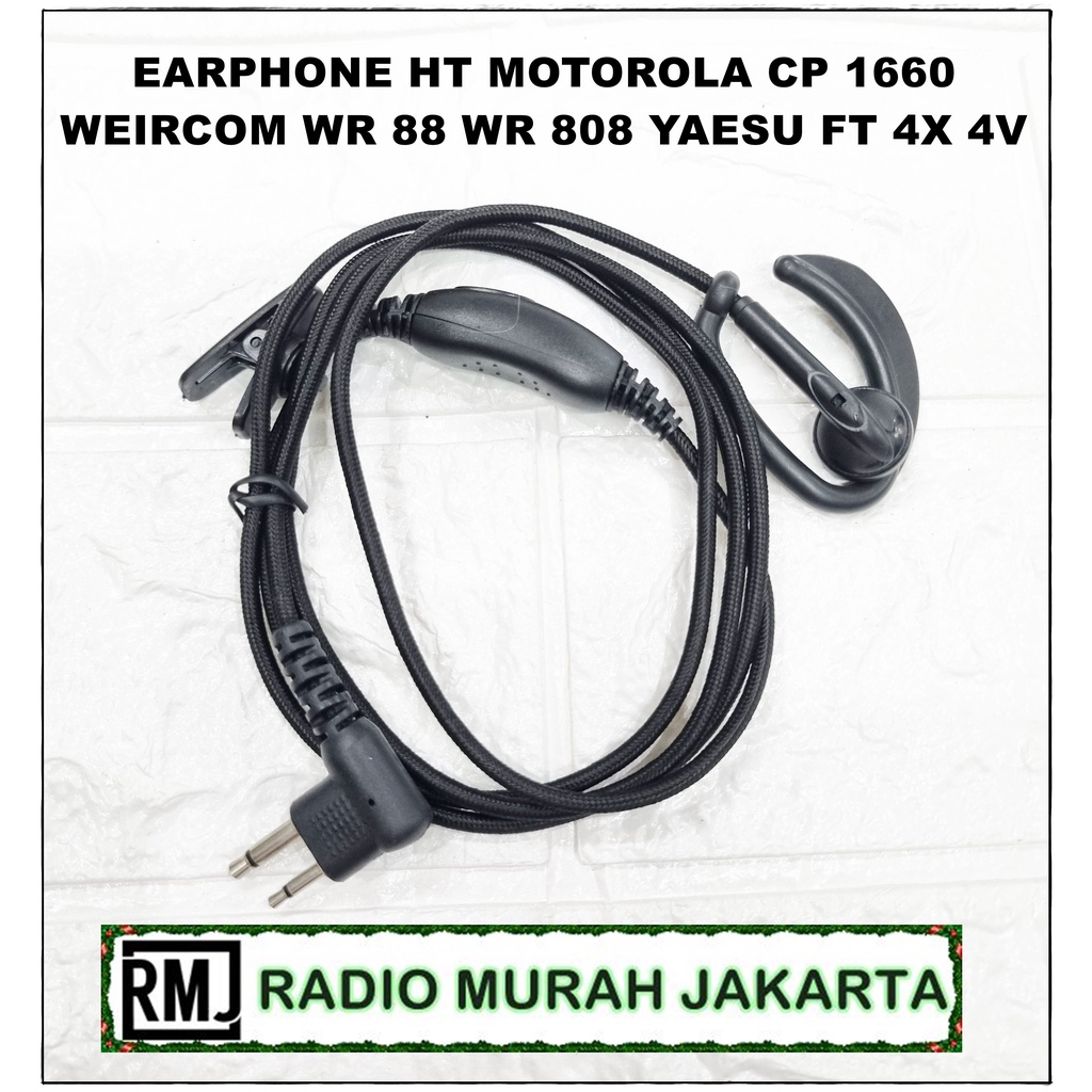 Jual EARPHONE HT WEIRCOM WR88PLU WR 88 PLUS WR 808 MOTOROLA CP 1660 CP ...