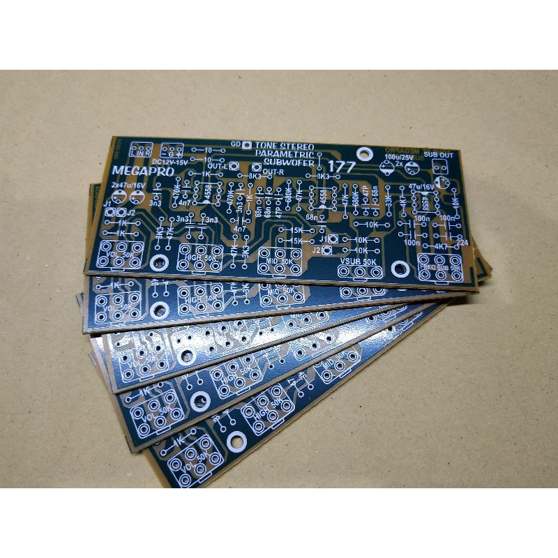 Jual PCB Stereo Tone Control Parametric Plus Subwoofer 177 | Shopee ...
