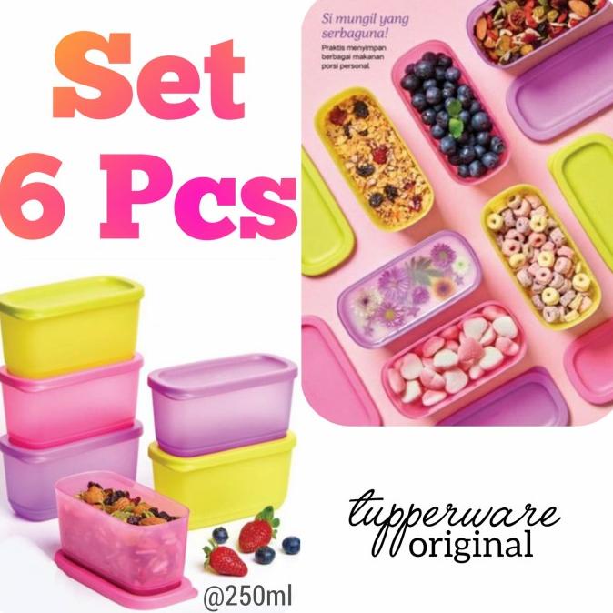 Jual Tupperware Original Bekal Wadah Makanan Bubur Snack Permen Anak ...