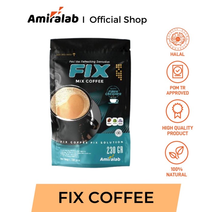 Jual AMIRALAB Fix Coffee Minuman Herbal Kopi Minuman Sehat 250 Gr | Shopee Indonesia
