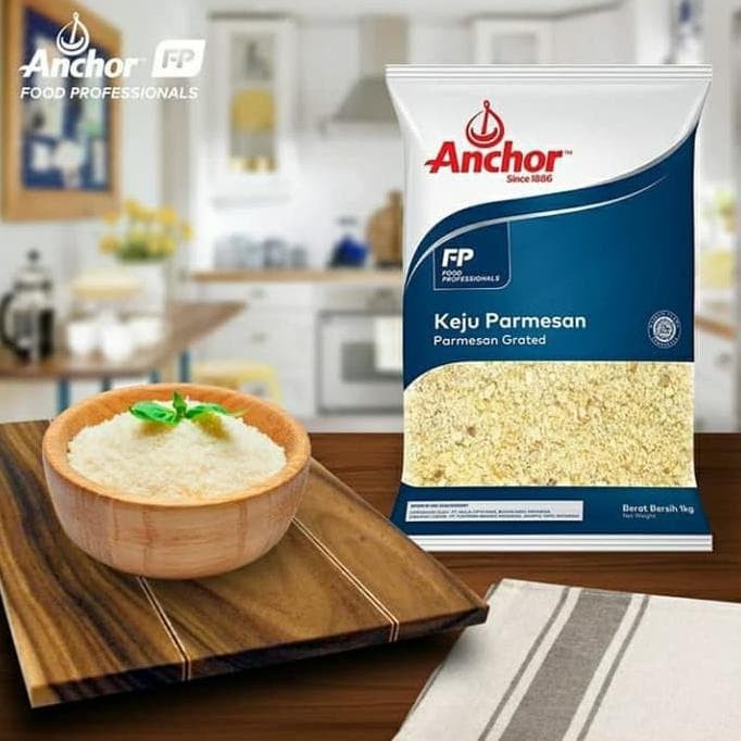 Jual Anchor Parmesan Grated / Keju Parmesan (repack 100gr) | Shopee ...