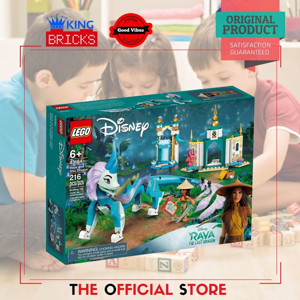 Jual LEGO Original DISNEY 43184 Raya and Sisu Dragon - Mainan Anak ...