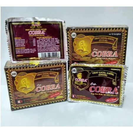 Jual SASHET JAMU OBAT GATAL GATAL (EKSIM) CAP COBRA (ALERGI,KURAP,SAKIT GIGI) | Shopee Indonesia