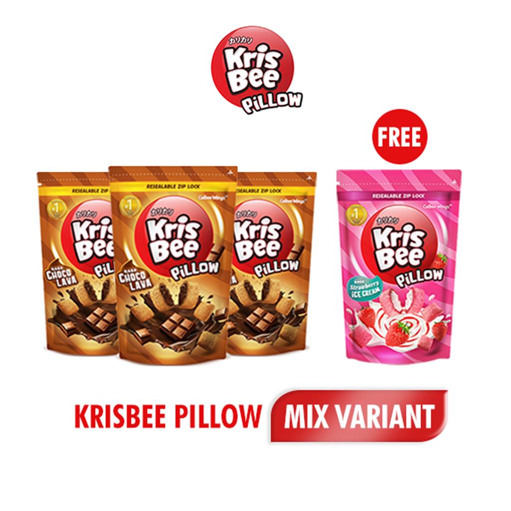 Jual [Buy 3 Get 1 Free] Krisbee Pillow 110 Gr | Shopee Indonesia