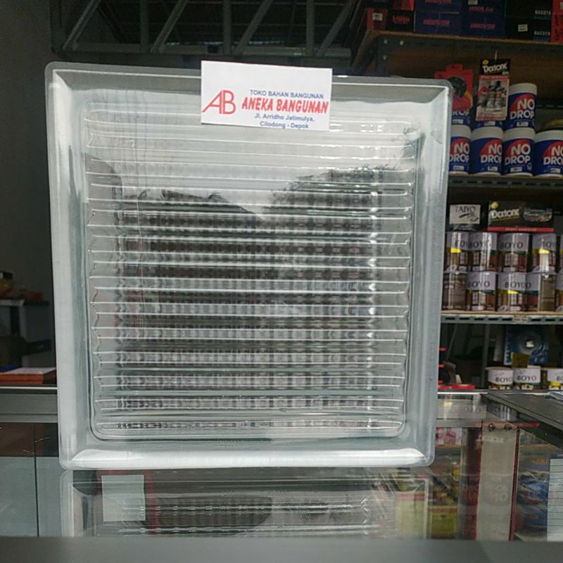 Jual GLASS BLOCK Dinding Merk MULIA - Blok Kaca - Roster Kaca Via Grab ...