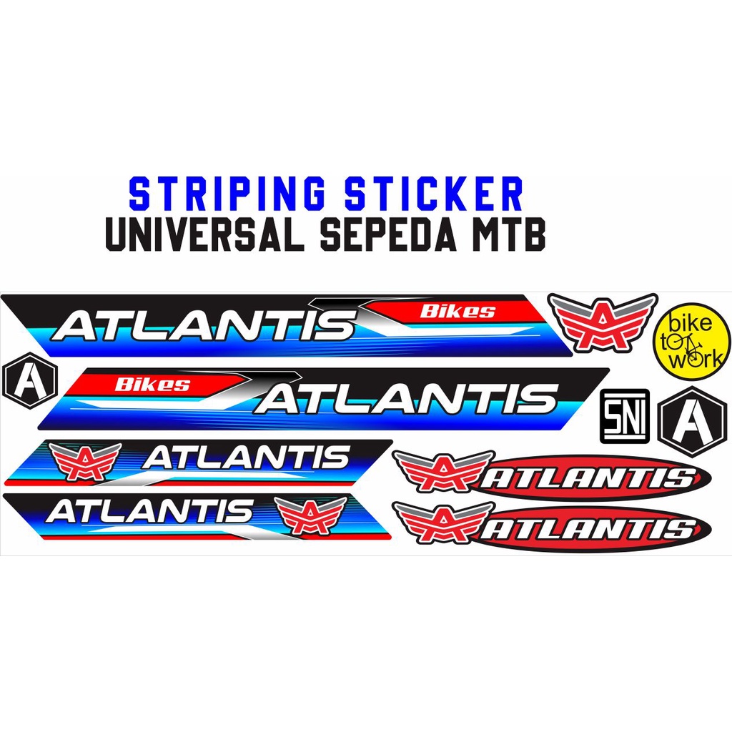 Jual STIKER ATLANTIS POLET BIRU SIMPLE TERBARU VARIASI STRIPING BIKE ...