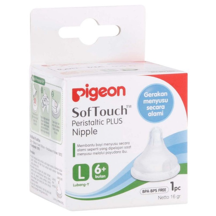 Jual DOT PIGEON WIDE NECK PERISTALTIC PLUS NIPPLE ORIGINAL | Shopee Indonesia