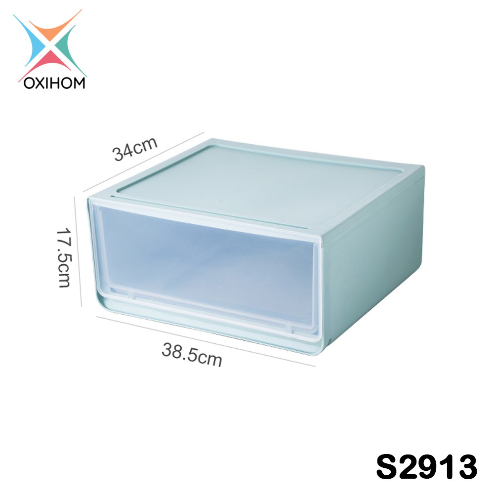 Jual Oxihom Laci Plastik Susun Lemari Pakaian Plastik Kotak Penyimpanan ...