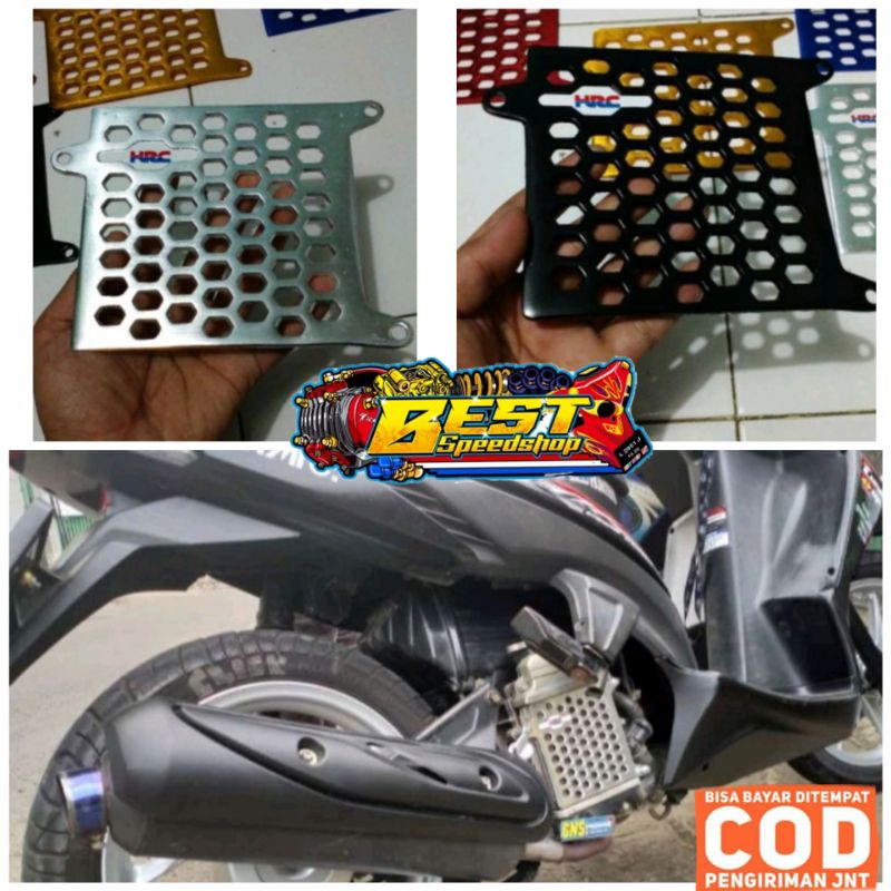 Jual cover radiator hrc vario 110 karbu / vario 110 techno murah ...
