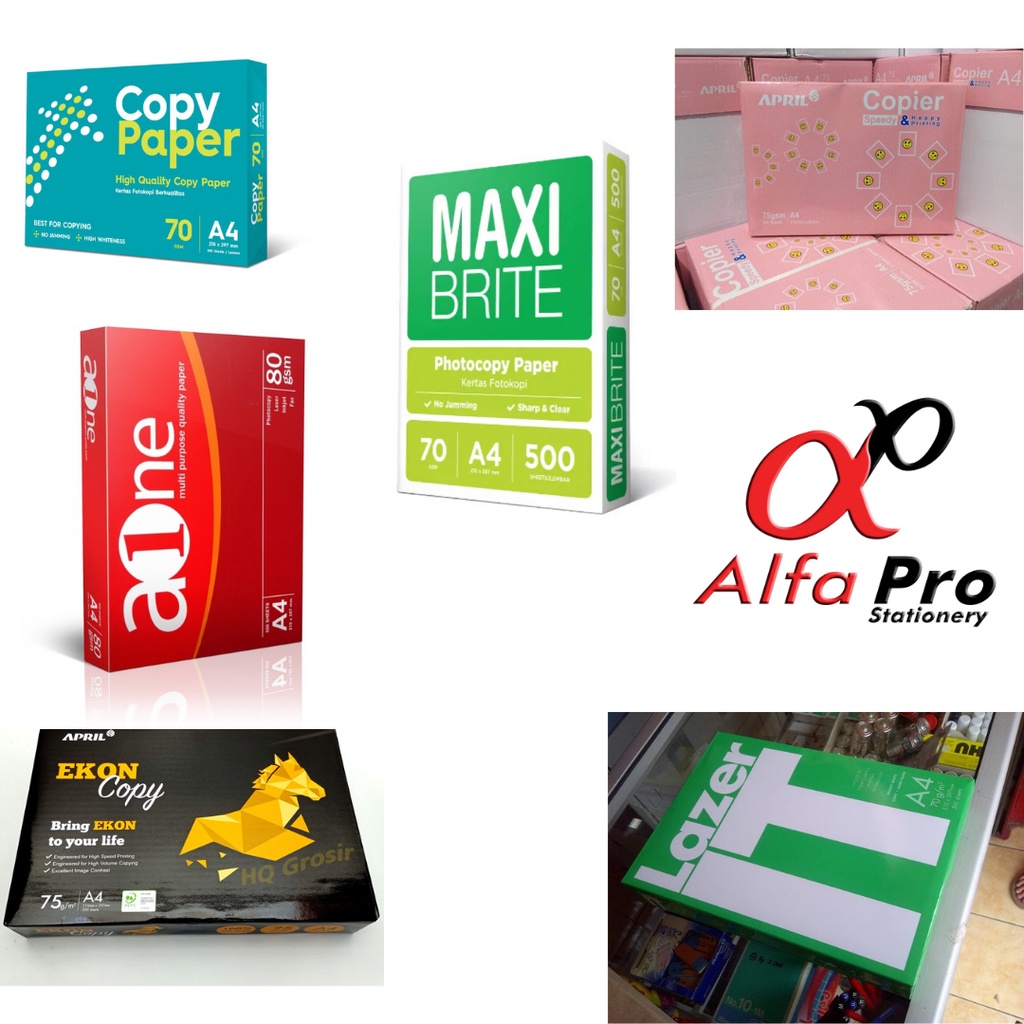 Jual Kertas HVS A4 70g Murah - Fotocopy Paper Non Brand Maxi Pplite ...