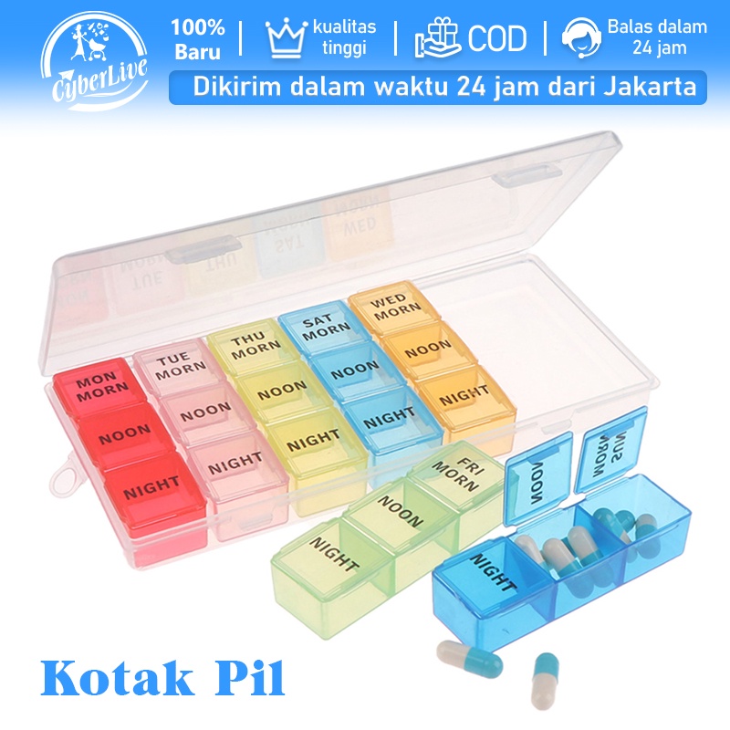 Jual Kotak Obat 7 Hari Tempat Obat Harian 7 Days Pill Medicine Box ...