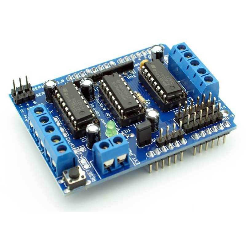Jual Motor Driver Shield L293D for Arduino Uno Mega | Shopee Indonesia