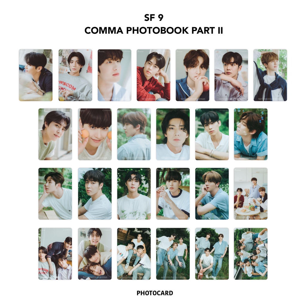 Jual Photocard SF9 Comma Photobook Part II | Shopee Indonesia