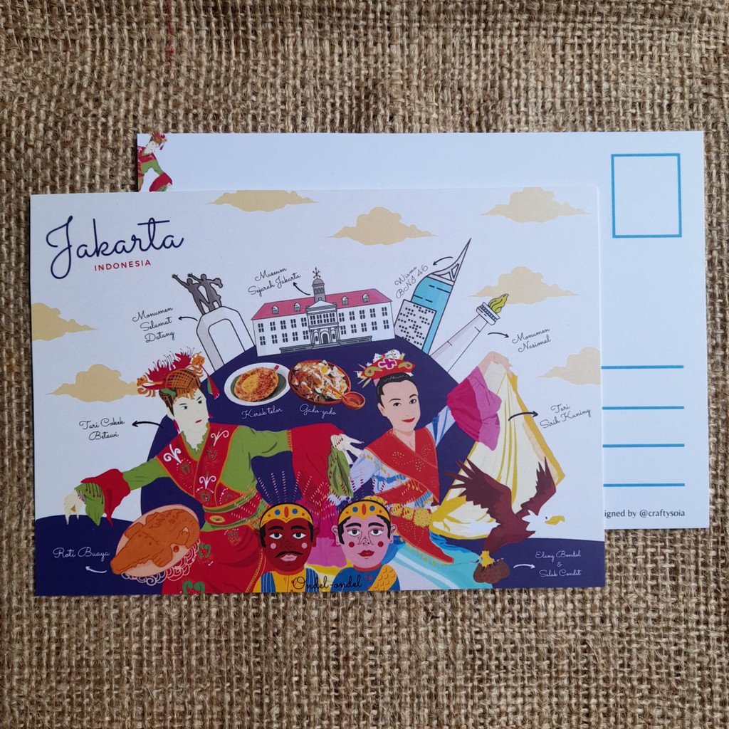 Jual Kartu Pos / Postcard / Postcrossing Indonesia - Jakarta | Shopee ...