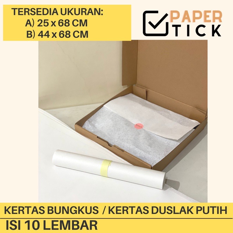 Jual Kertas Duslak / Doorslag Paper/ Kertas Bungkus Sepatu Baju ...