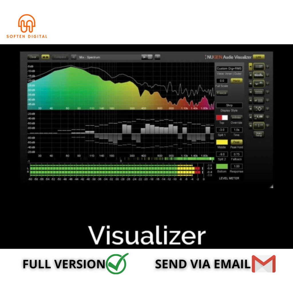Jual NUGEN Visualizer Audio Analysis 2 VST Plugin indispensable set of ...