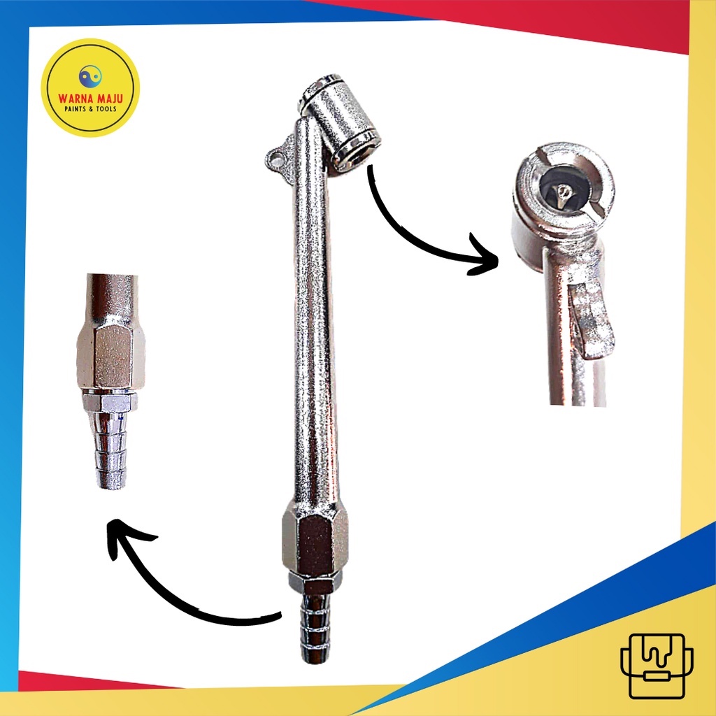 Jual Air Chuck Tekiro 6"/Alat Isi Angin Ban Motor dan Mobil/Pengisi ...