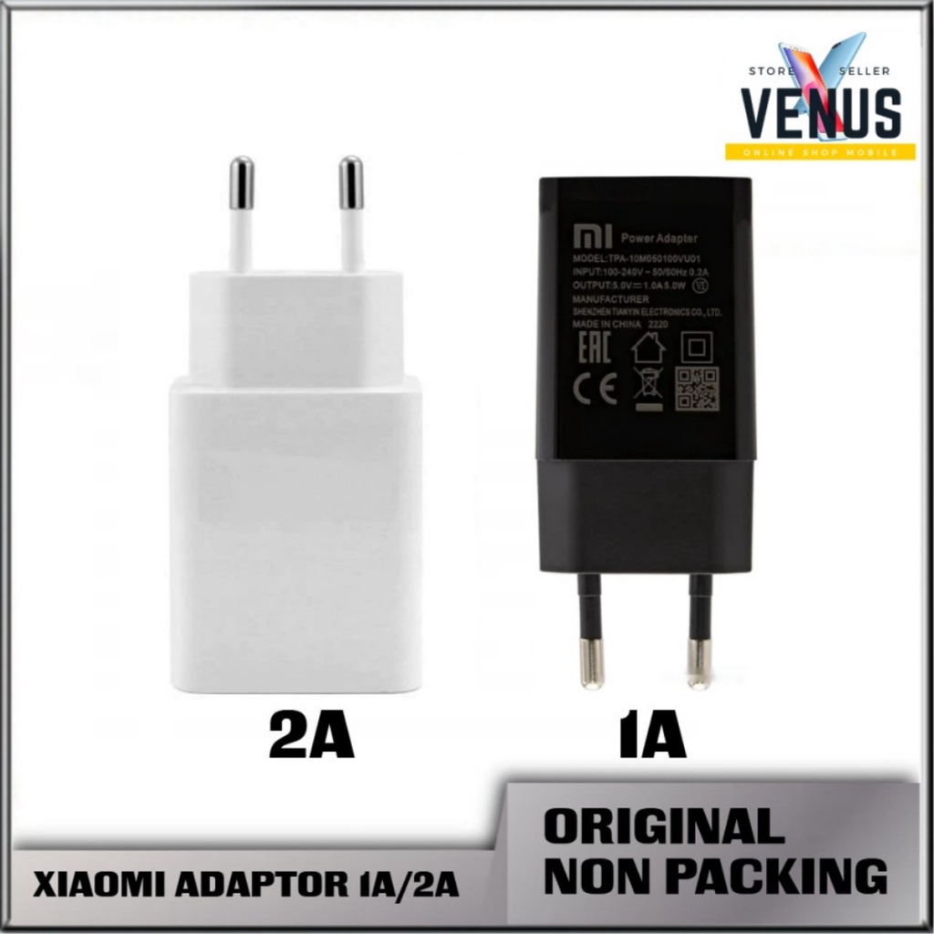 Jual Mi USB Travel Adaptor Charger 5V / 2A /1A Mi Power Adapter ...