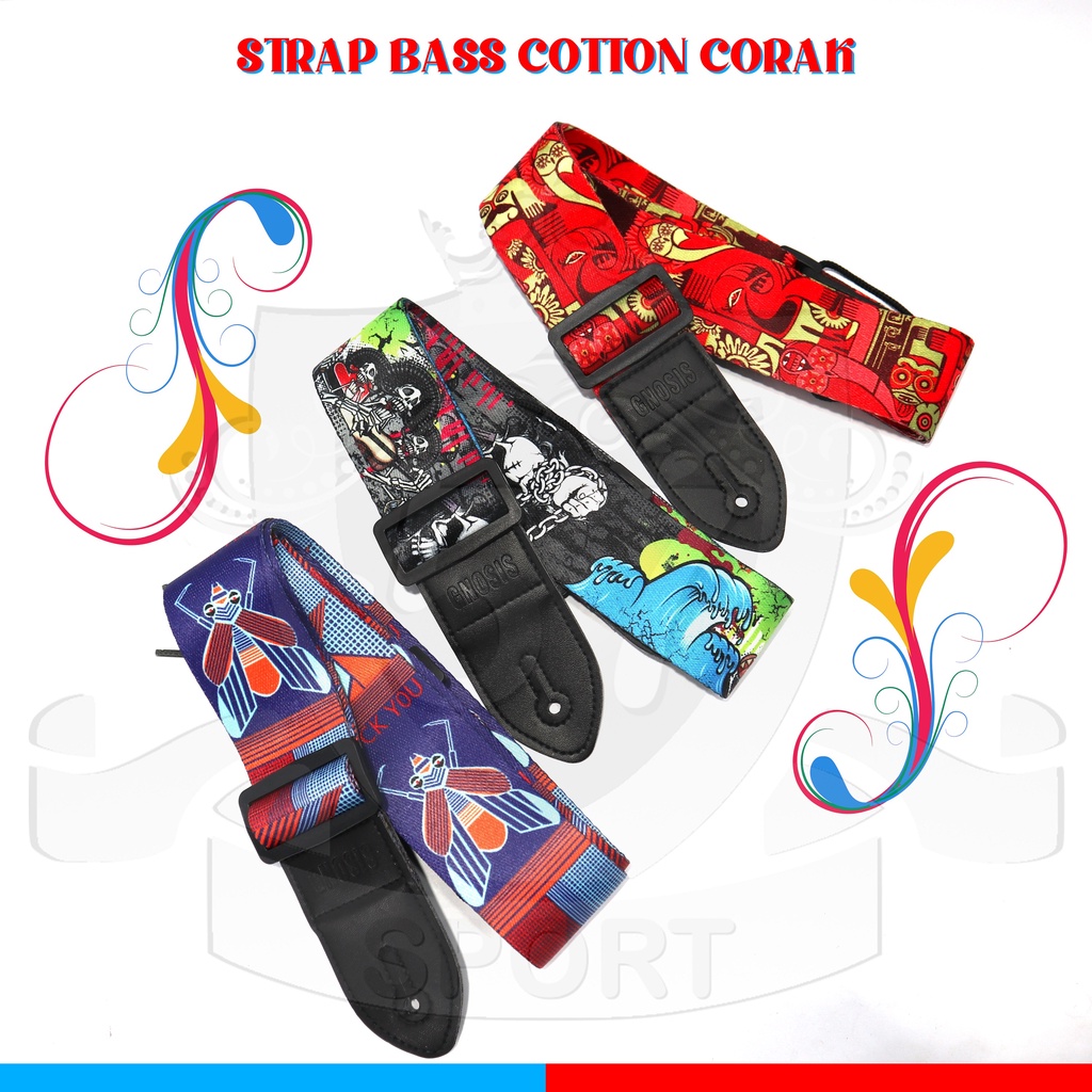 Jual Strap Gitar Listrik Gnosis Corak / Strap Guitar Akustik / Strap ...