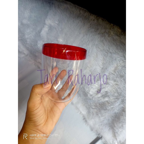Jual tupperware allegra stemless glass gelas kristal murah | Shopee ...