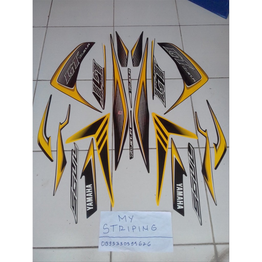 Jual Stiker Mio soul GT 2013 hitam kuning | Shopee Indonesia