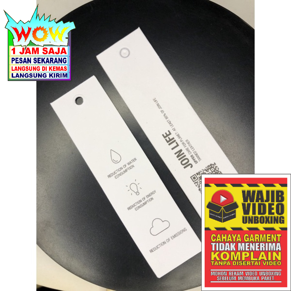 Jual ZARA EXTRA LABEL HANG TAG SUPER PREMIUM CO 1X DI KIRIM 600PCS ...