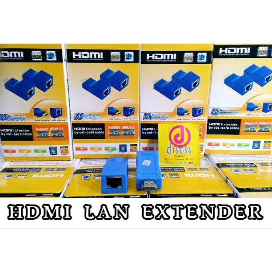 Jual HDMI TO LAN 30M FULL HD KABEL LAN RJ45 HIGH QUALITY HDMI EXTENDER ...
