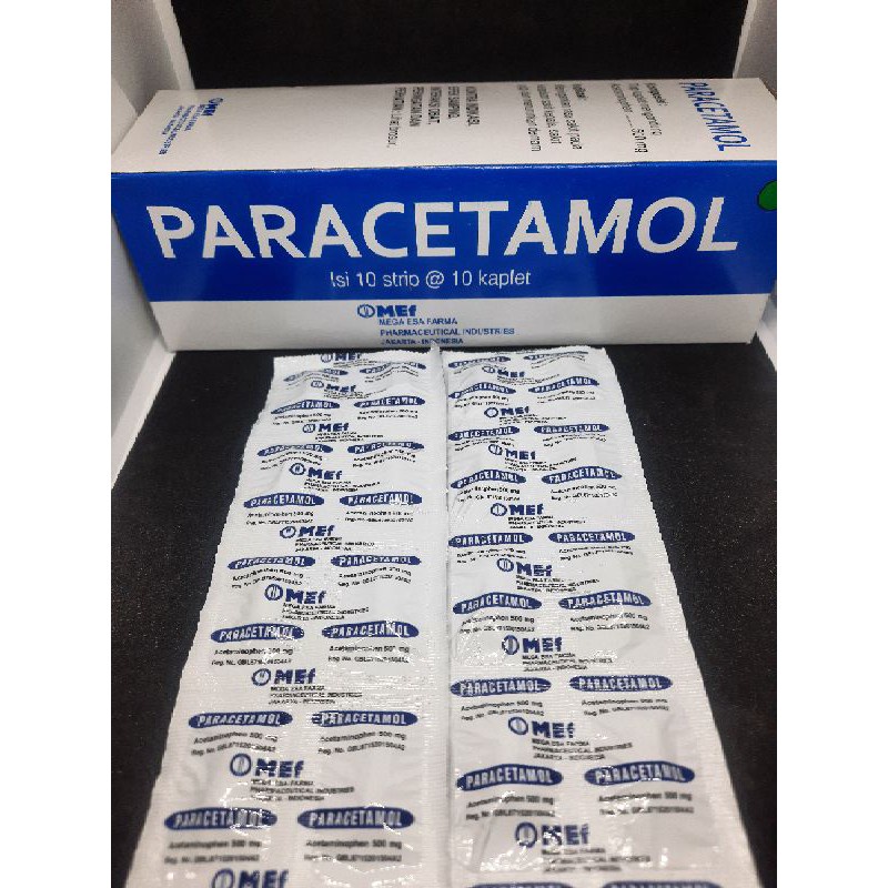 Jual Paracetamol Mef 500mg / Meredakan Demam / Sakit Kepala / Sakit ...